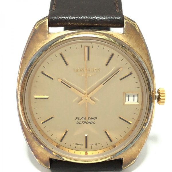 [New] [Used] LONGINES Flagship Ultronic Watch Gold | WatchCharts