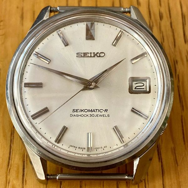 Seiko Vintage Seikomatic-R Date Diashock 30 Jewels 8305-0020 May 1965 ...