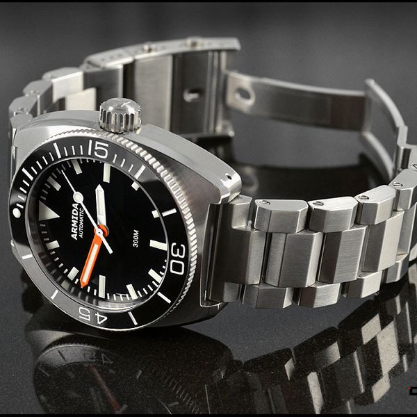 SOLD: Armida A7 - Stainless Steel - Black Dial - No Date | WatchCharts ...