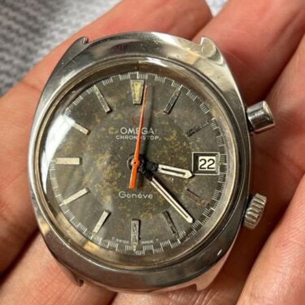 Vintage OMEGA Chronostop Geneve Cal. 920 Mechanical Men Watch repair Or ...