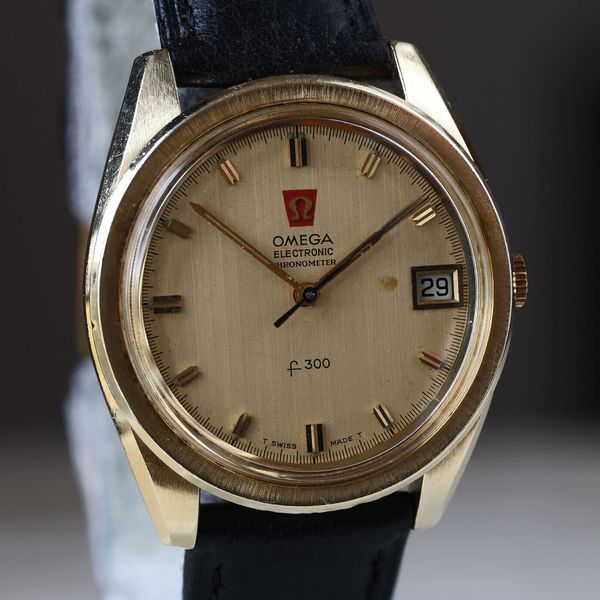 1970 Omega F300Hz Chronometer Tuning Fork MEN WRISTWATCH Cal 1250 198. ...