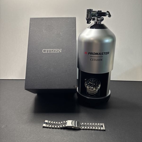Citizen Promaster 200m Eco Drive Dive Watch Box With Scuba Tank ...