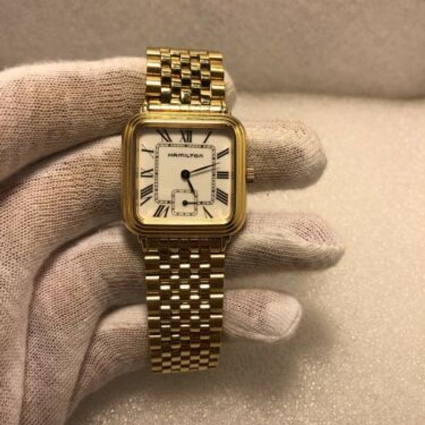 Registered Edition 6188 Mens Hamilton GREENWICH Running Gold Square ...