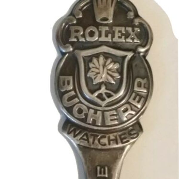 Vintage 4" Souvenir Spoon- Rolex Bucherer Lucerne B-100-12 Silver ...
