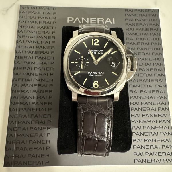 PANERAI Luminor Marina PAM01048 Automatic Watch Steel with extra Strap ...