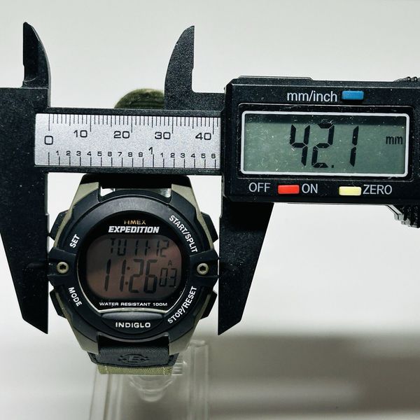 Timex Expedition Watch MenÂ 42mm Green Indiglo Day Date Alarm WR100M ...