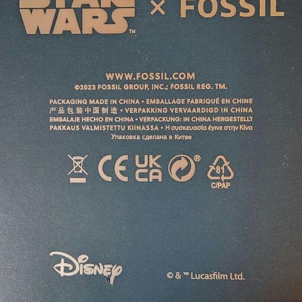 Star Wars x Fossil Han Solo Watch 40th Anniv Limited Edition Star Wars ...