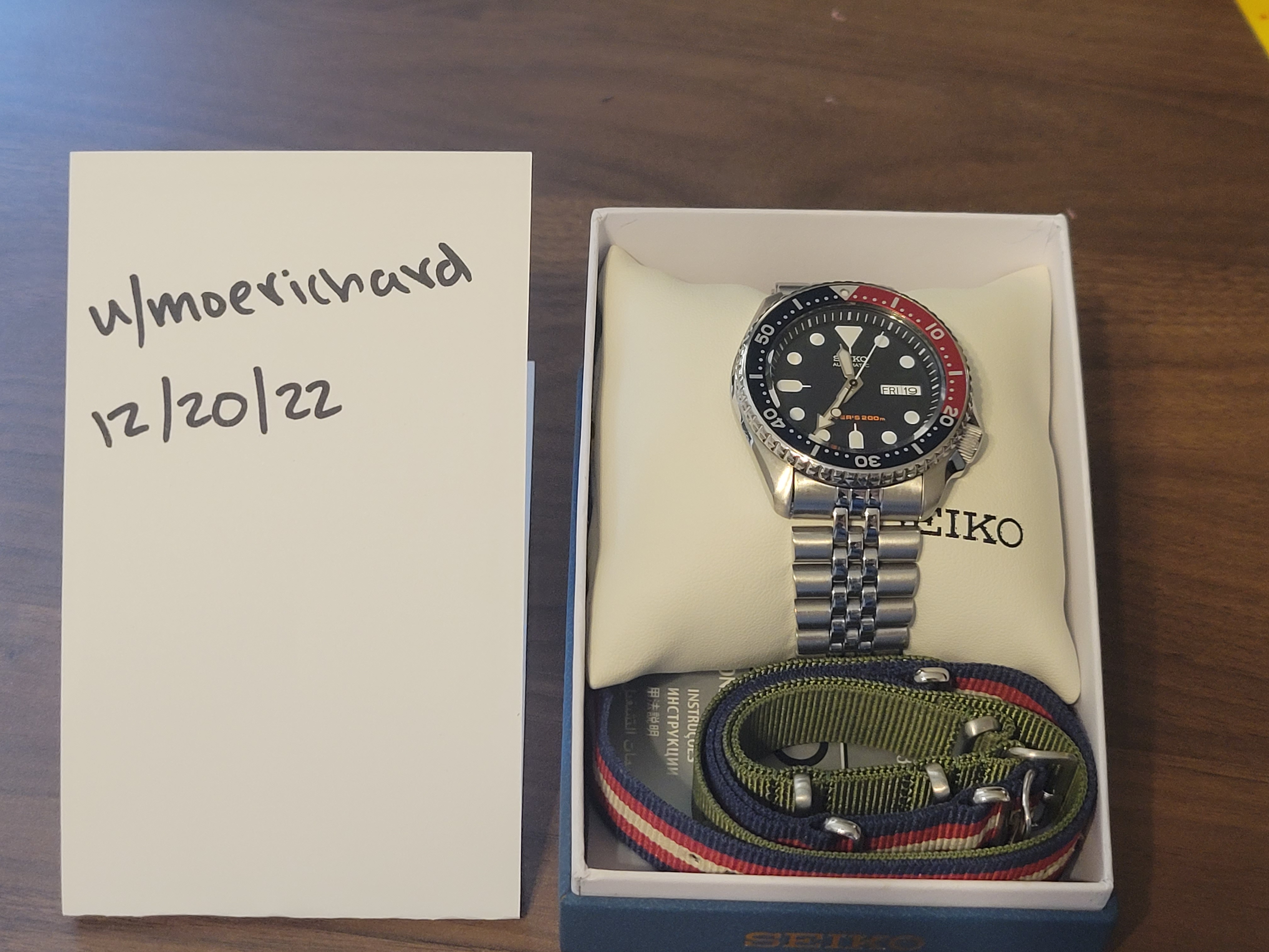 [WTS] Discontinued Seiko SKX009 with extra NATO straps *great condition ...