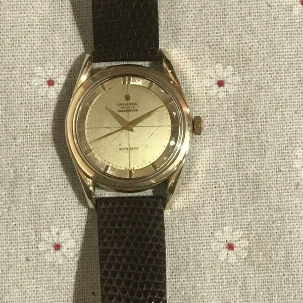 NR!! Universal Geneve Polerouter w/ Crosshair Dial & Bumper Movement ...