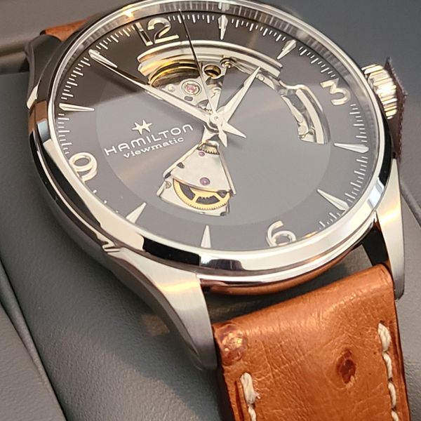 [WTS] Hamilton Viewmatic Jazzmaster Open Heart Grey Dial | WatchCharts ...