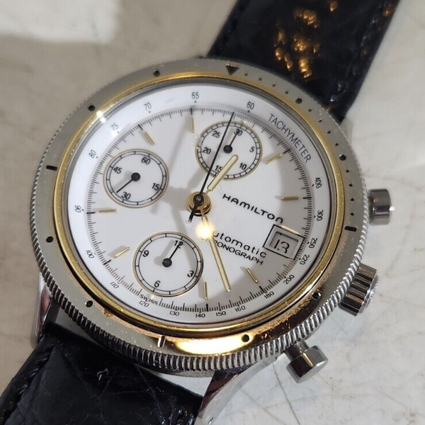 Vintage Hamilton Automatic Chronograph Men's Watch #8946 Working ...