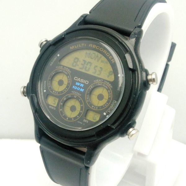 Casio Multi Recorder BGR-10 Module 930 Quartz Vintage Menâ s Watch ...