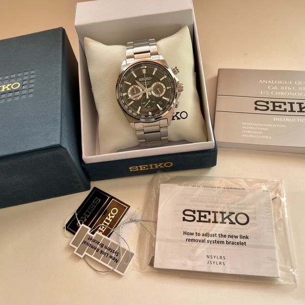 [$125 USD] Seiko SSB405 Quartz Chronograph - Green Dial | WatchCharts ...