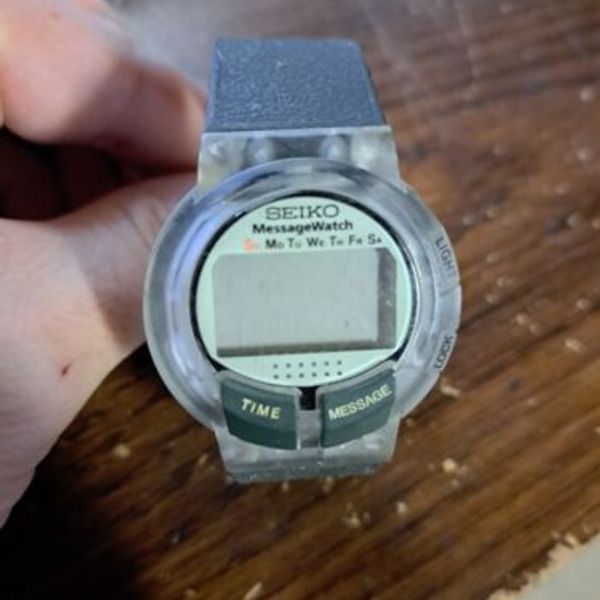 2 Vintage SEIKO Message watch Digital Watches | WatchCharts Marketplace