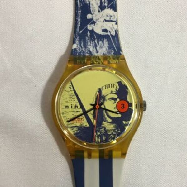 Vintage Swatch 1991 GK132 Amneris Sphinx Egypt Pyramid Watch With New ...