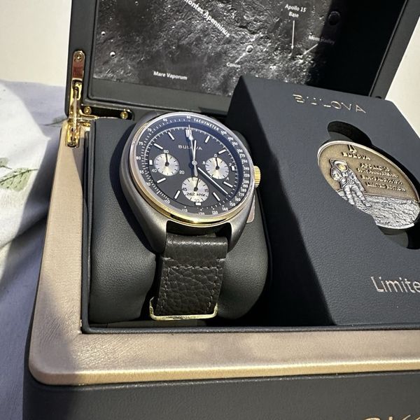 Bulova Limited Edition 50th Anniversary Lunar Pilot 45mm mens Watch ...