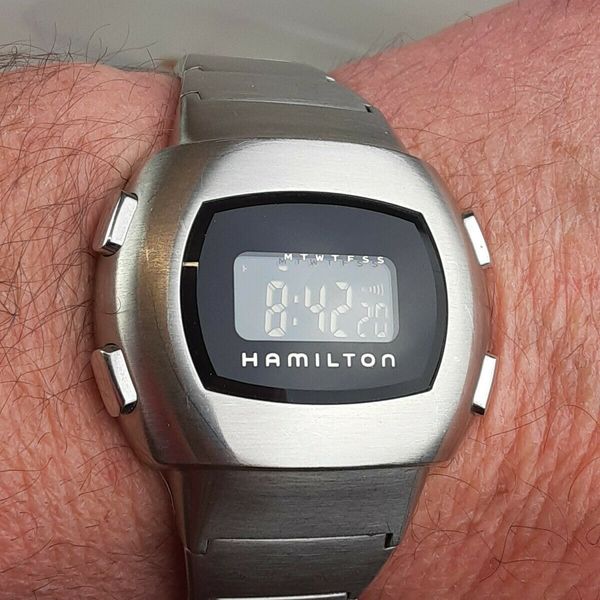 HAMILTON MAN IN BLACK 121130 PULSAR P3 DIGITAL MEN'S WATCH MIIB ...