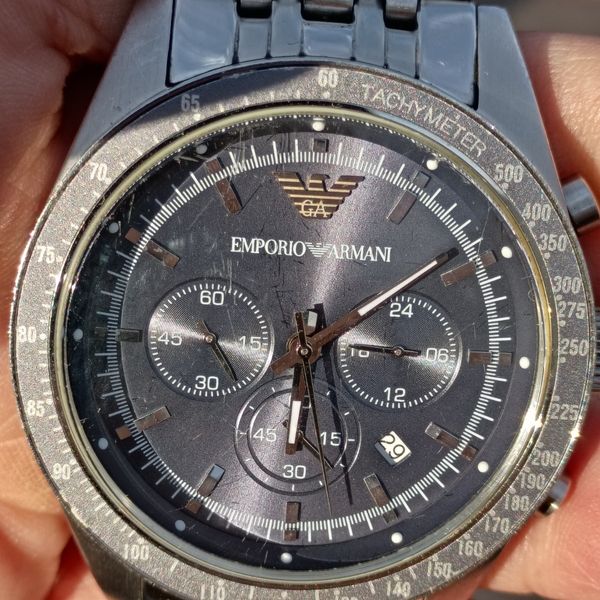Emporio Armani Chronograph Running Men's Quartz Watch *5 | WatchCharts ...