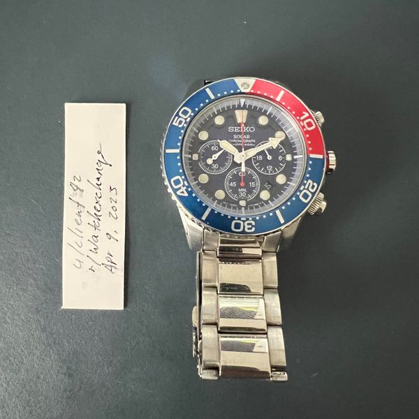[WTS] Seiko Prospex SSC019 V175 Solar Diver Chronograph Pepsi - $150 ...