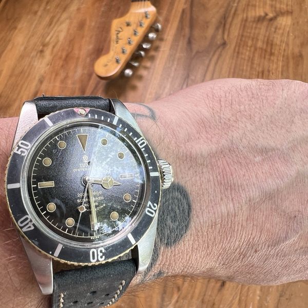 1958 Rolex Tudor 7924 Big Crown Submariner Red Triangle Gilt Ghost ...