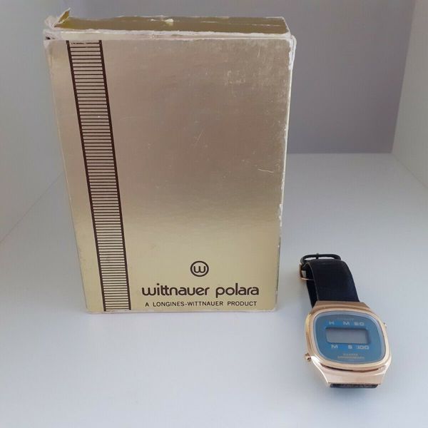 LONGINES WITTNAUER POLARA 1970 WATCH GOLD PLATED DIGITAL CLASSIX WATCH ...