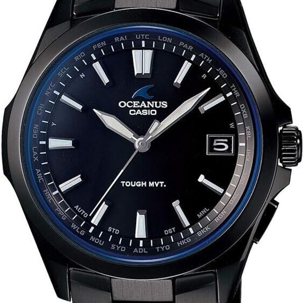 CASIO OCEANUS OCW-S100B-1AJF Black Titanium Radio Solar Men's Watch ...