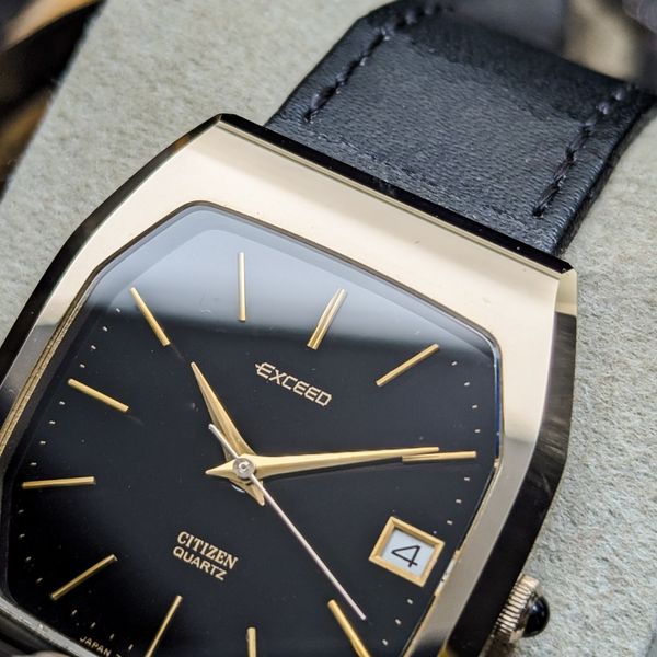 Vintage Citizen Exceed Quartz - 4-796209 - Slim Octagonal Case - 1980s ...