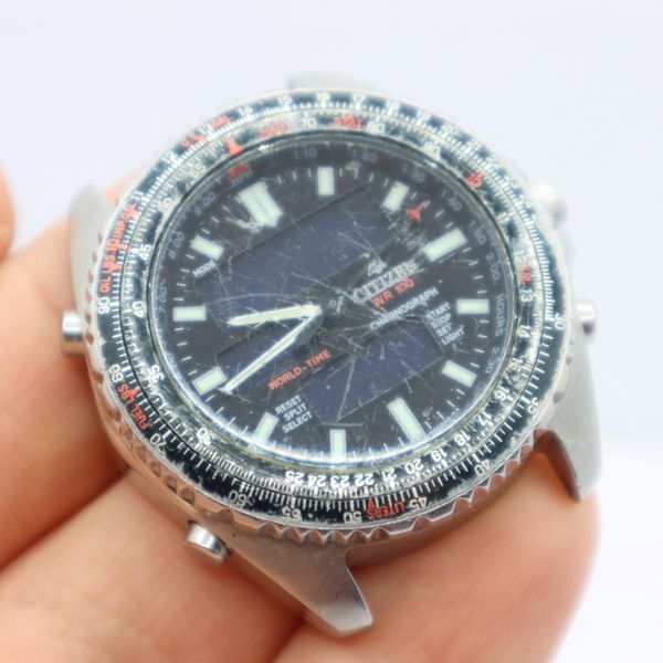 Citizen ProMaster C460-Q00800 Chronograph World Time WR 100 Quartz ...