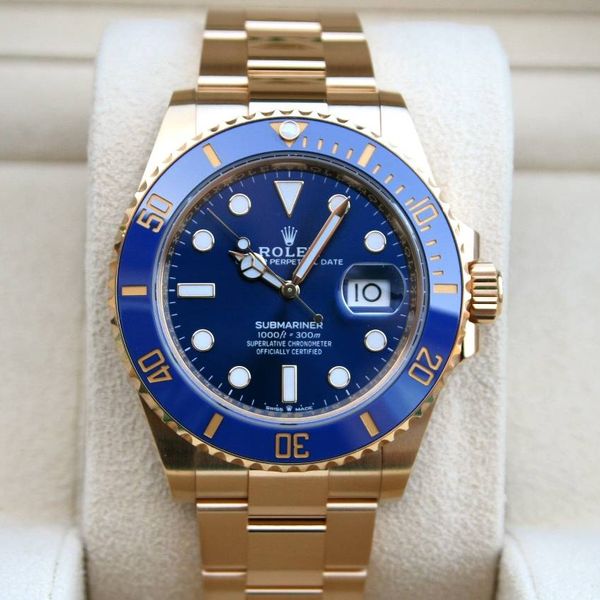 FSOT: Rolex 126618 SUBMARINER BLUE 18K YELLOW GOLD 41MM CASE ...