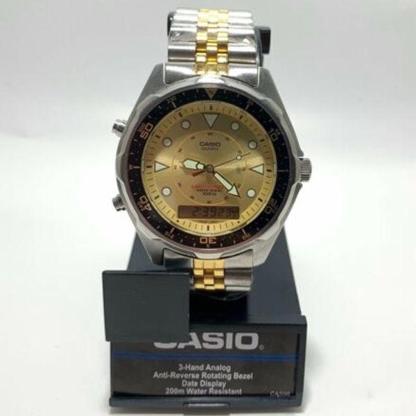 Vintage Casio Marine Gear Diver's Watch AMW320D-9EV Model 1374 ...
