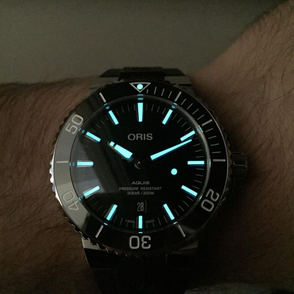 [WTS] Oris Aquis Green 43.5mm on Rubber Strap | WatchCharts