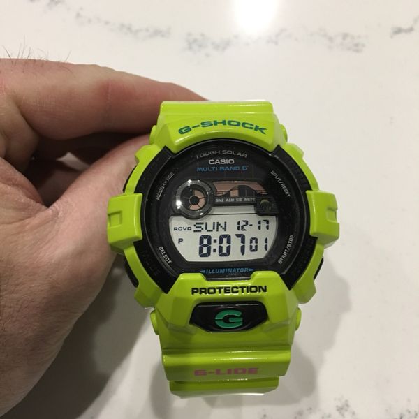 SOLD Casio G-Shock for sale: gwx-8900 atomic solar tide graph surf ...