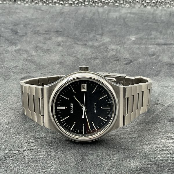 Rare Vintage BULER 7022-23740 Quartz Watch 1970s Swiss Tissot Cal 2030 ...