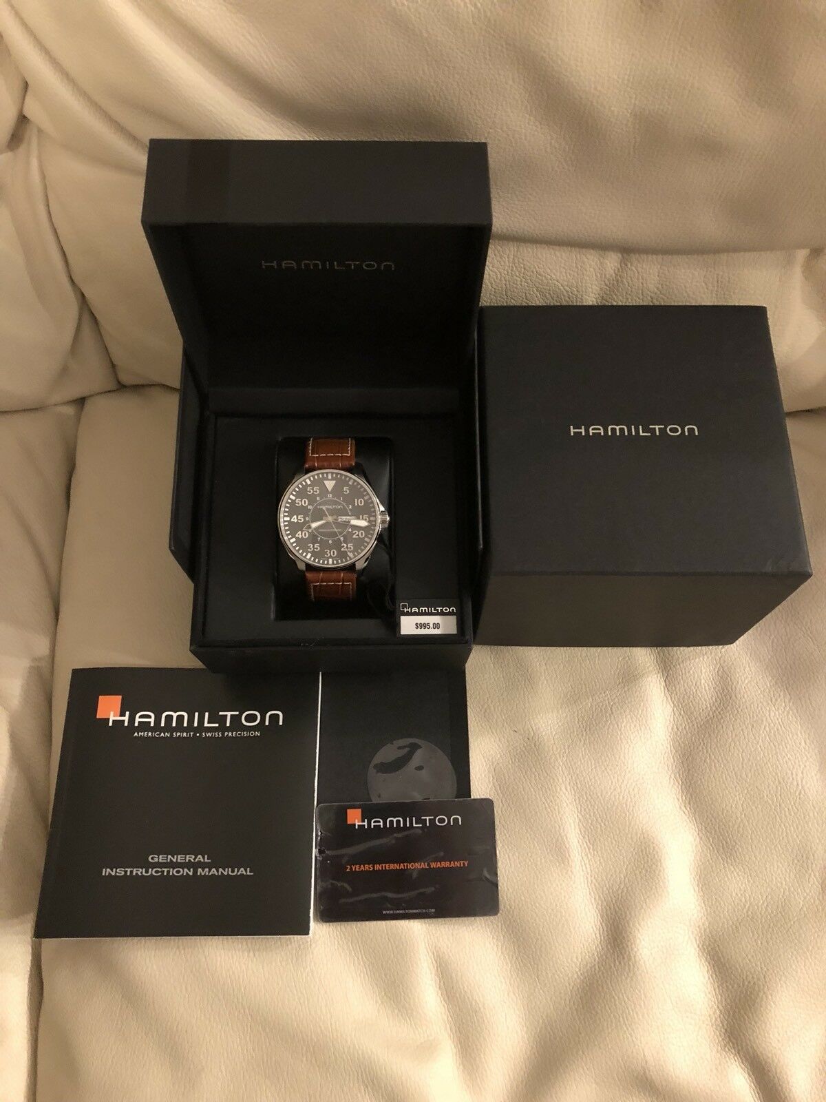Hamilton Khaki Pilot 46mm H64715885 Watch Excellent Condition | WatchCharts