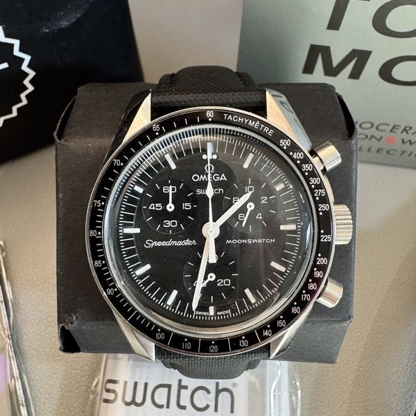 MoonSwatch Mission To Moon OMEGA X Swatch Speedmaster metal case mod ...