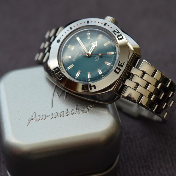 Vostok Amphibia Blue dial automatic watch | WatchCharts