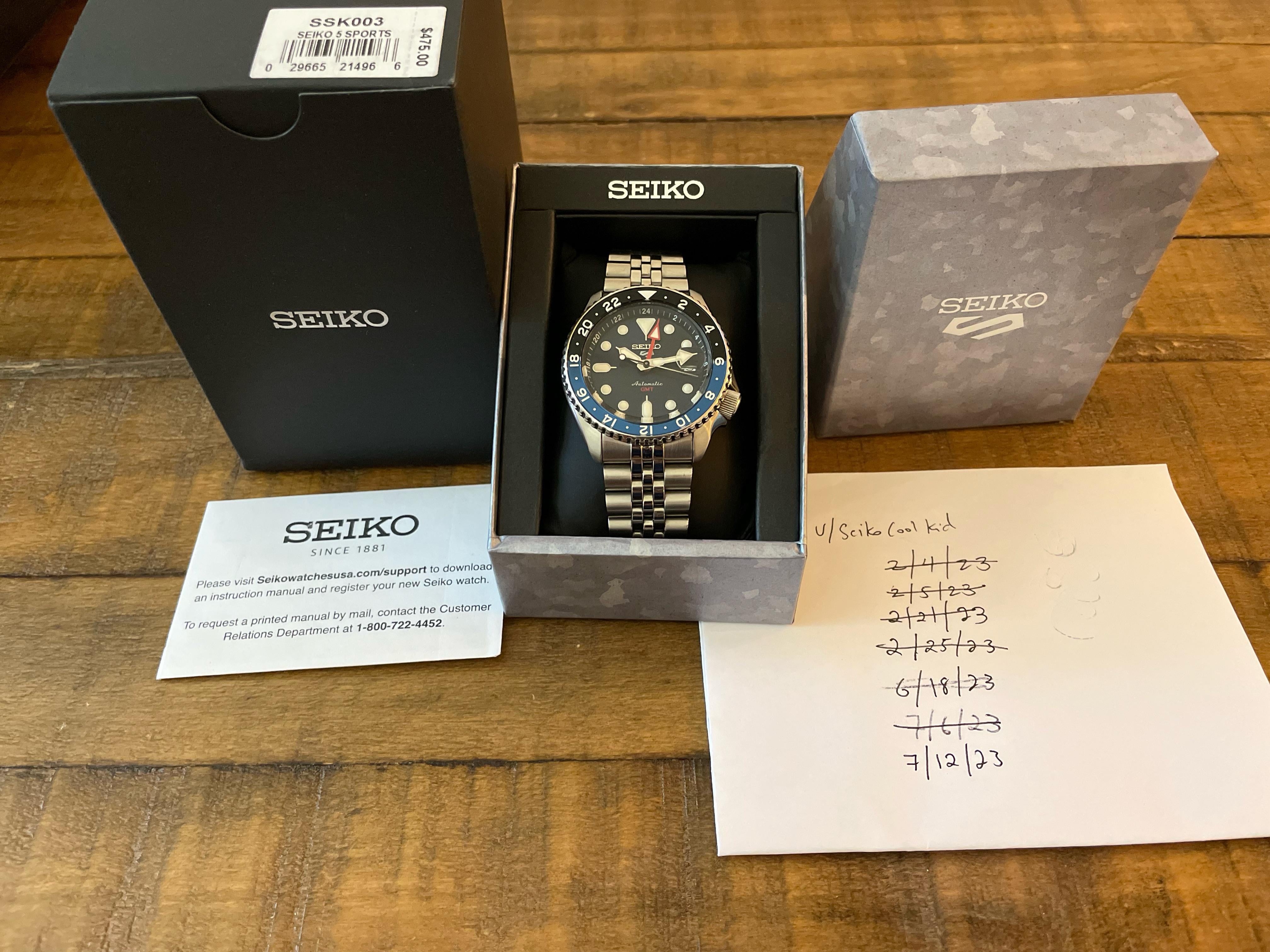 [WTS] Seiko SSK003 GMT “Blueberry” | WatchCharts