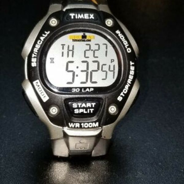 Vintage Timex Ironman Triathlon Men's Watch Indiglo 30 Lap SS band WR 100m | WatchCharts