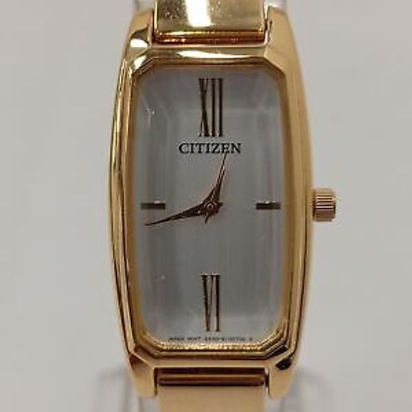 CITIZEN Women's 5930-S067723 Gold Tone Japan Mov't Stainless Steel ...