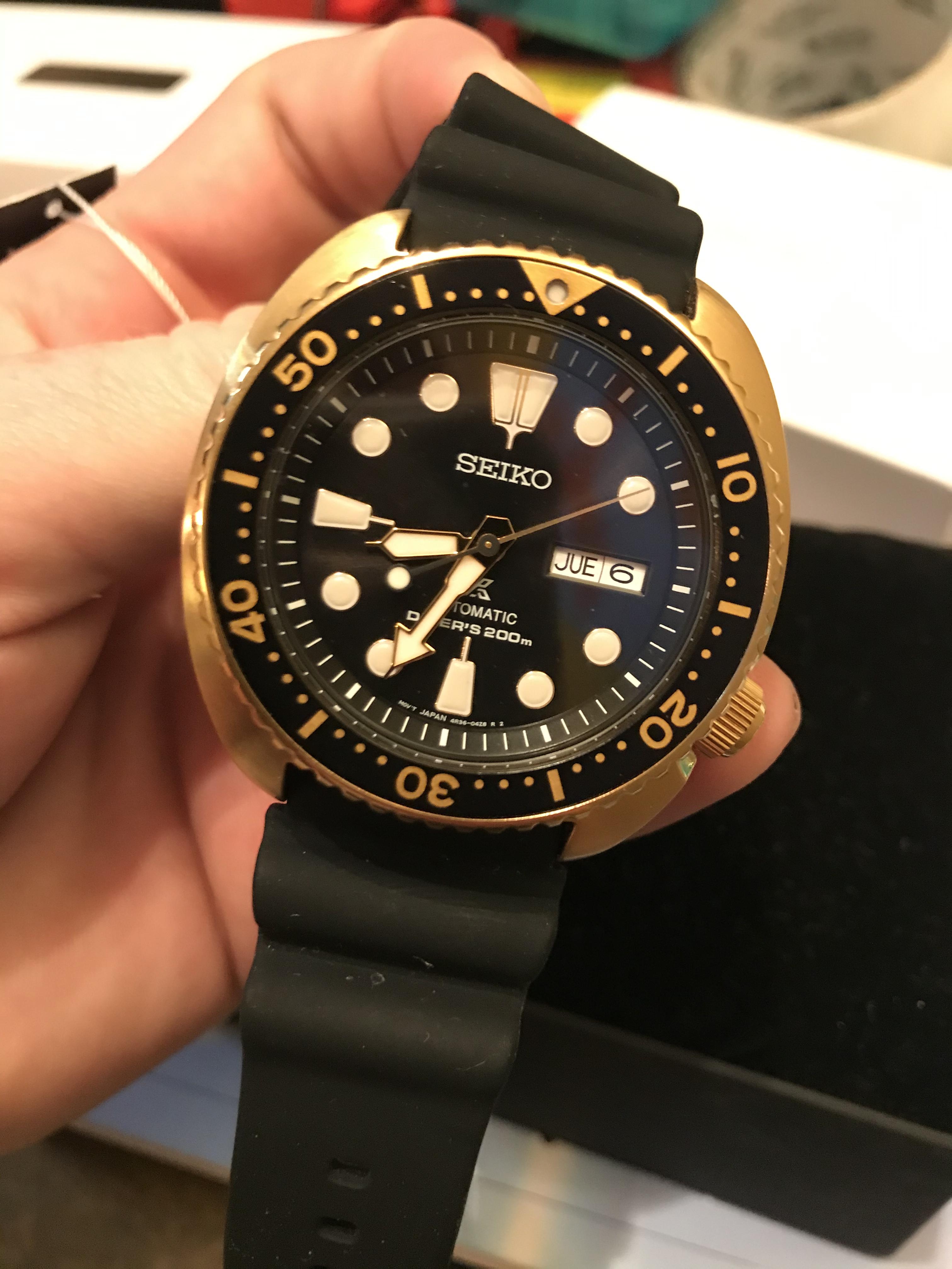 Seiko srpc44 gold turtle $245.00 | WatchCharts
