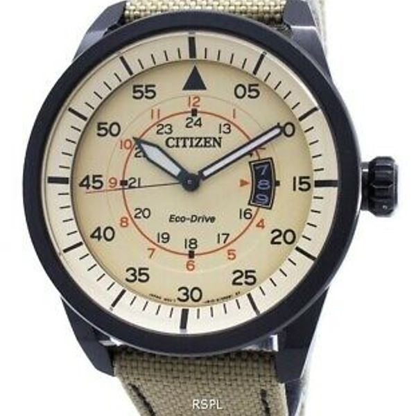 Citizen Eco-Drive Aviator Power Reserve AW1365-19P Men's Watch ...