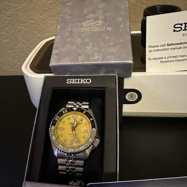 Seiko 5 Sports Yellow Unisex Adults Watch - SSK017 | WatchCharts ...
