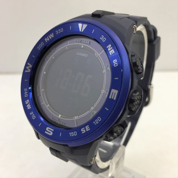 CASIO / Casio PRO TREK / PRG-330-2JF / Triple sensor / Tough solar / Solar watch / Black x Blue ...