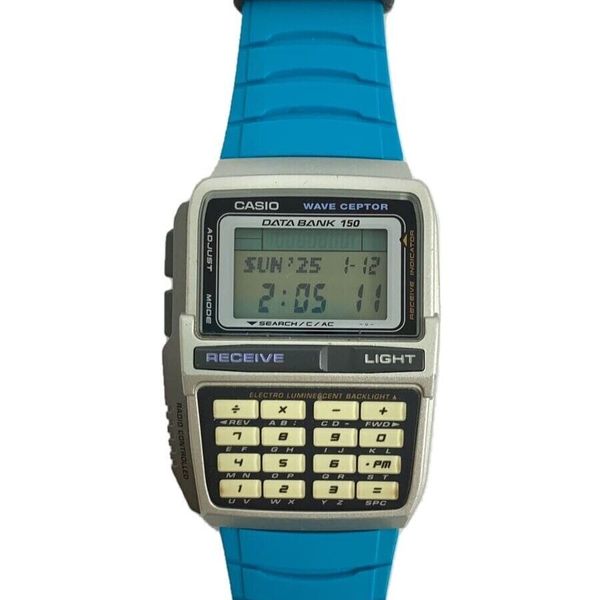 CASIO DBC-1500 Data Bank 150 Digital Calculator Wrist Watch - Rank B ...