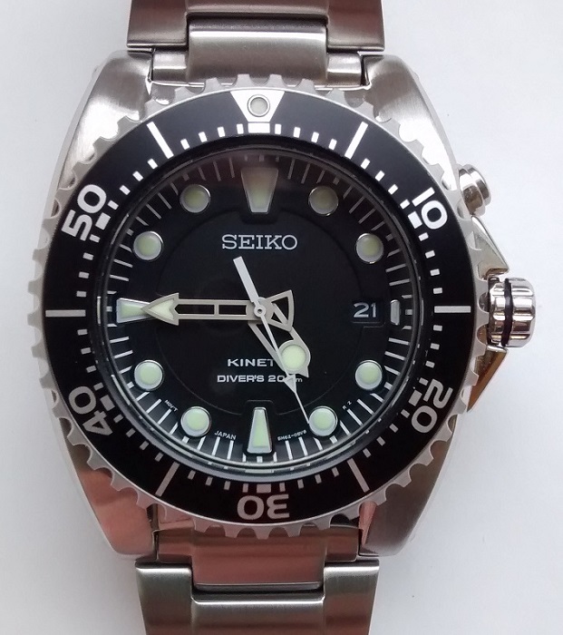 SOLD: Seiko ska371 "BFK" kinetic diver, 90%, $115 | WatchCharts