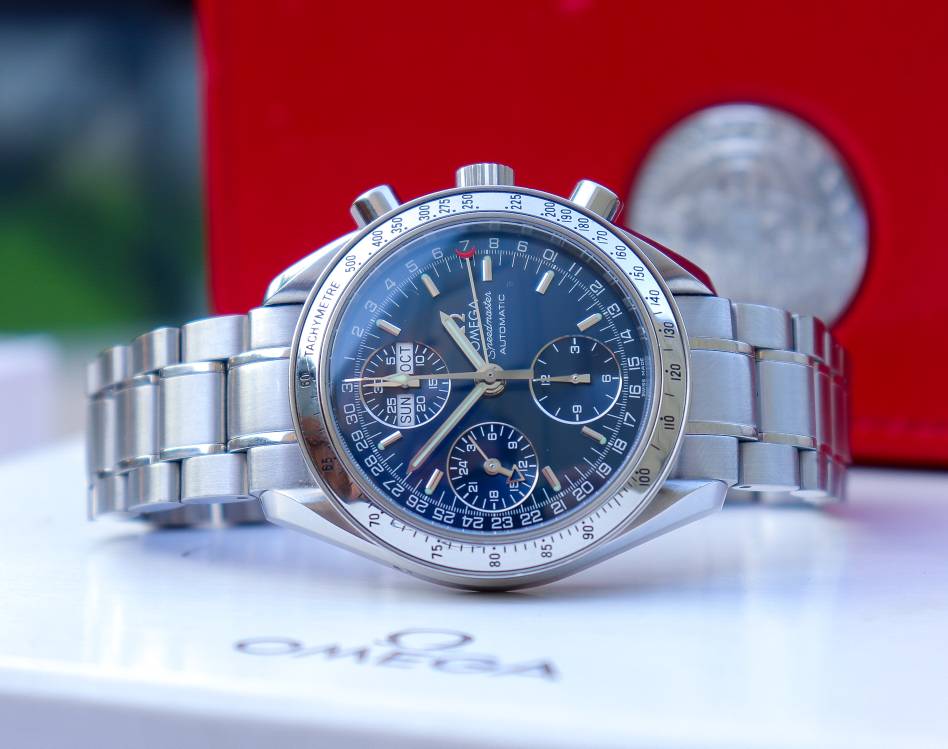 Omega Speedmaster Triple Date 3523.80 Blue Dial | WatchCharts Marketplace