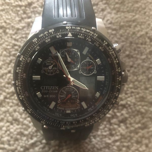 Citizen Skyhawk AT WR200 eco drive radio controlled watch | WatchCharts ...