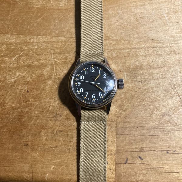 US NAVY Elgin military watch A-11 ww2 Famed 539 rare 17 Jewel 40's ...