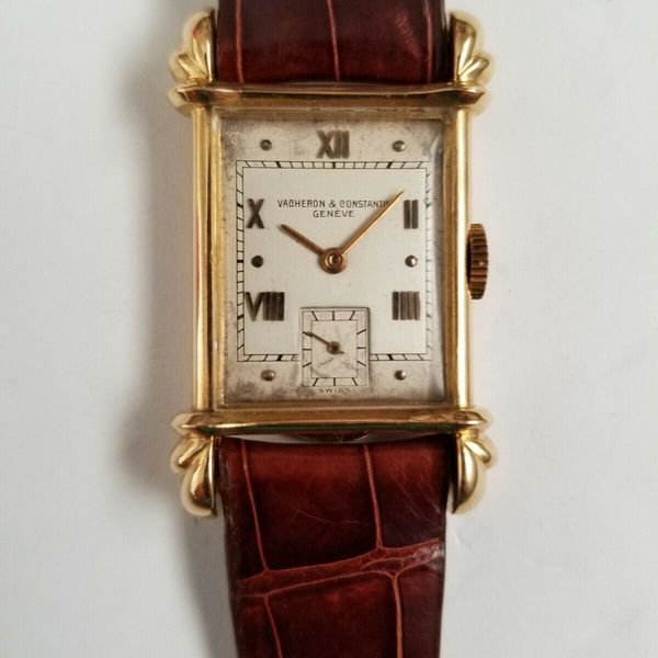 Vacheron Constantin Rectangular Wrist Watch with Large Fancy Multi ...