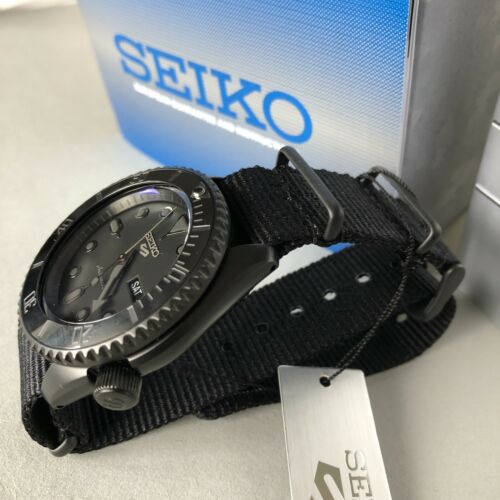 Seiko 5 Sports Automatic Black Dial Mens Watch SRPD79K1 BLACK STEALTH ...